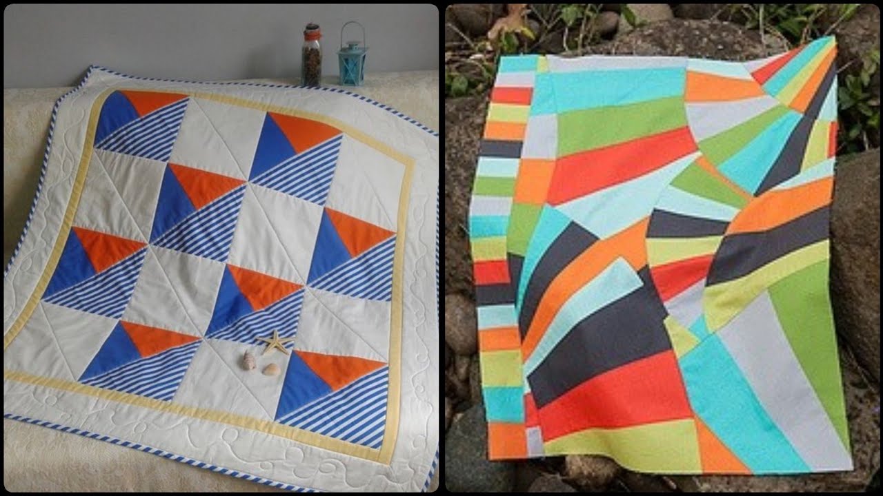 Beautiful simple patchwork baby quilt @pop-upfashion6327 - YouTube