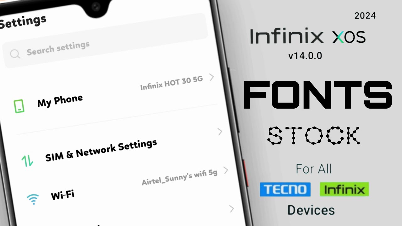 Add Fonts In Infinix & Tecno Devices🔥 | Font Stock | How to Add Fonts ...
