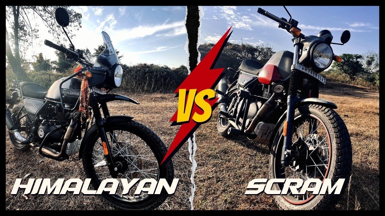 Royal Enfield Himalayan vs Scram 🔥🔥🔥 - Kon Hai Best? | Tourer's Mania ...