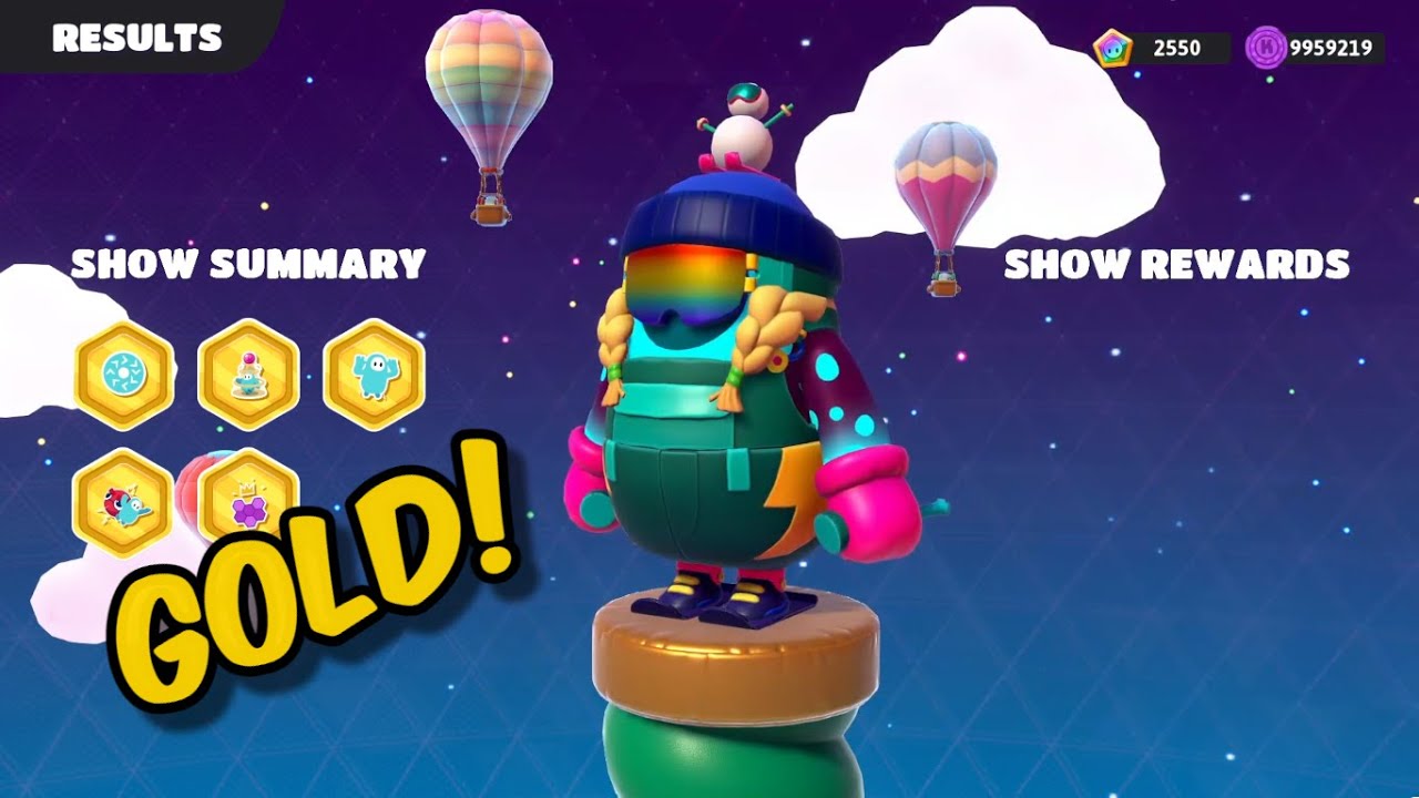 Fall Guys Golden Win: Slope Rider - YouTube