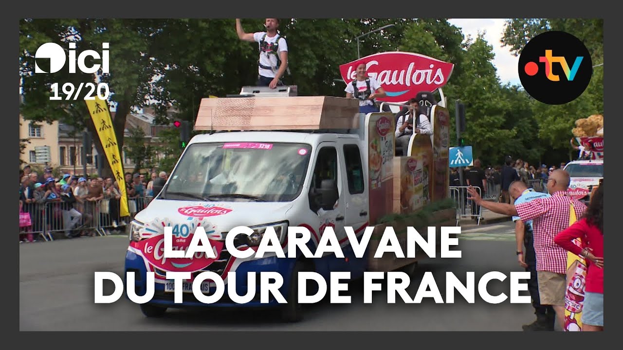 La caravane publicitaire du Tour de France, toujours aussi populaire ...
