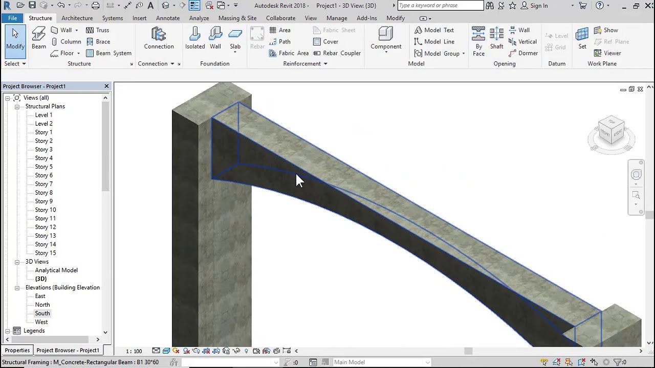 Opening By face (Revit Structure) - YouTube