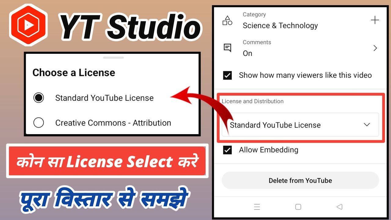 Standard Youtube License Vs Creative Commons In Hindi || Standard ...