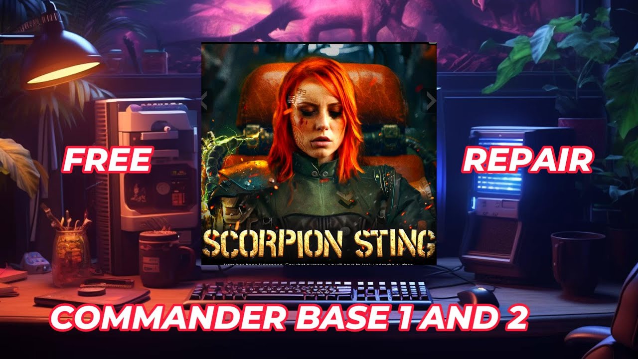 WAR COMMANDER - SCORPION STING COMMANDER BASE 1 AND 2 FREE REPAIR - YouTube