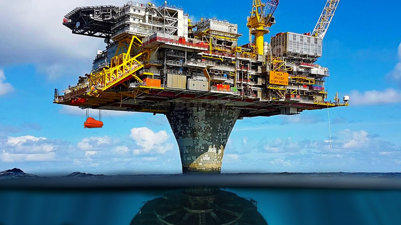 Living & Working Inside Giant $1B Offshore Oil Rig - YouTube