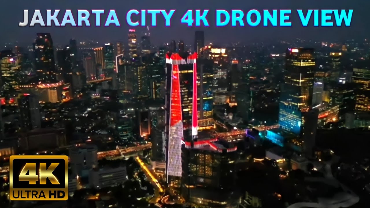 Jakarta City 4K Drone View | Jakarta City Tour 4K | Jakarta Indonesia ...