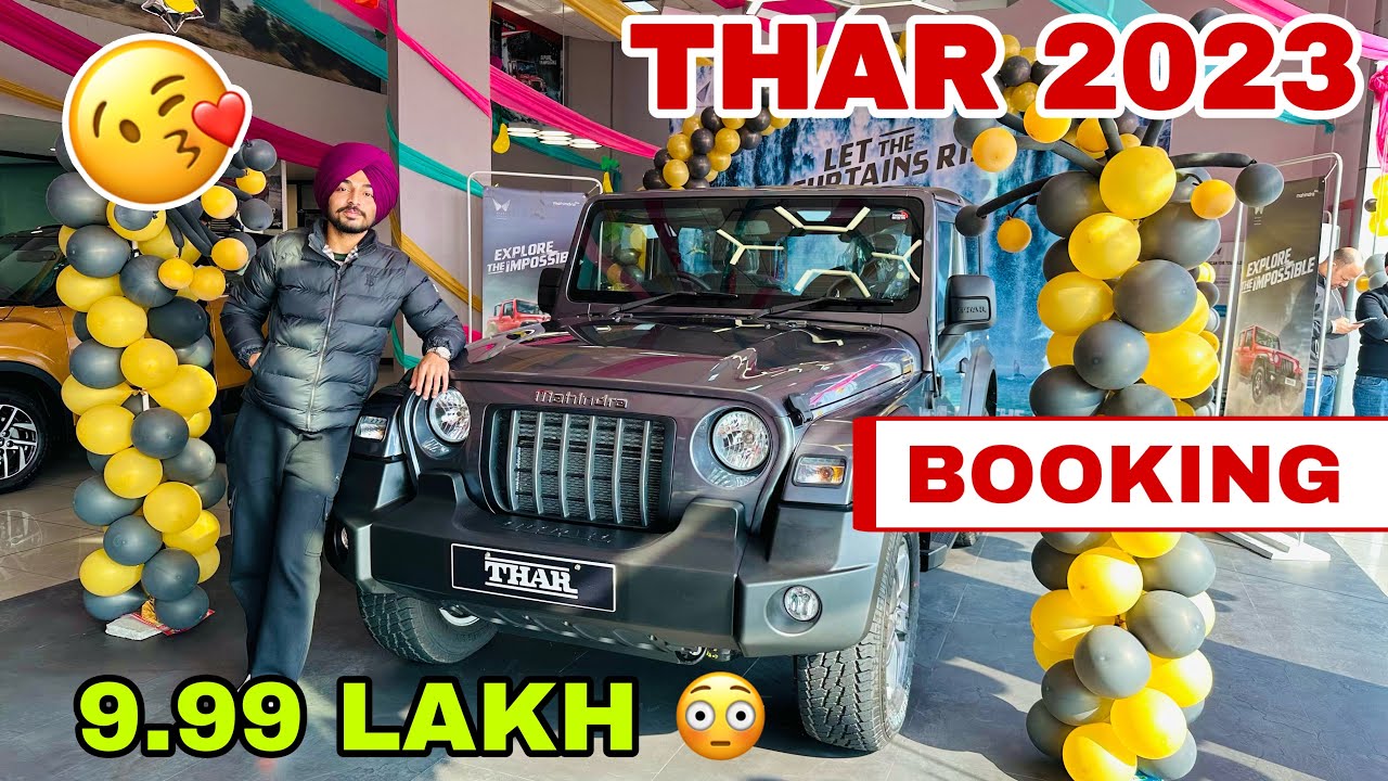 NEW THAR ONLY 9.99 LAKH 😍 Booking Done ? @Vlogwide - YouTube