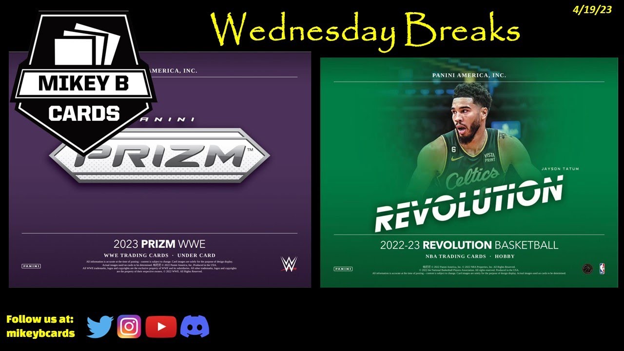 Wednesday Breaks 4.19.23 - Revolution BKB, Prizm WWE Undercard, Prizm FB Mixer & more! - YouTube