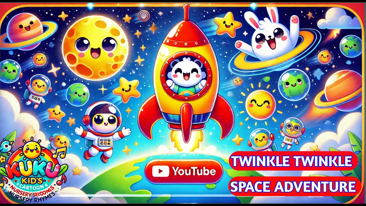 🚀 Twinkle Twinkle Space Adventure | Kids Cartoon Song | Fun Space ...