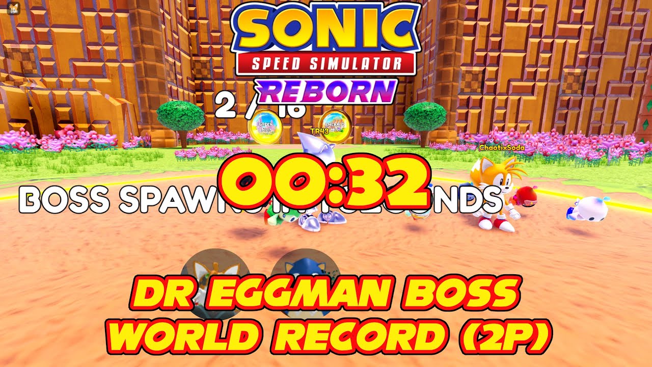 Dr. Eggman Boss Battle WORLD RECORD Speedrun in Sonic Speed Simulator ...