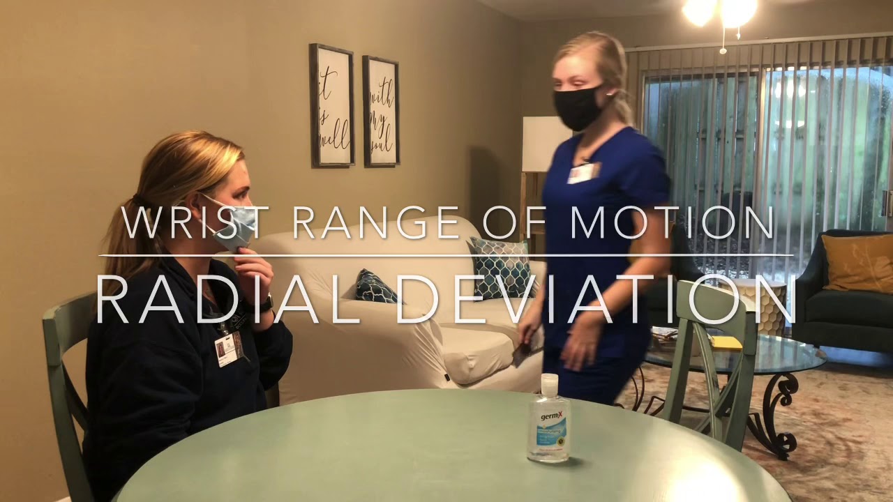 AROM & PROM of Wrist Radial Deviation - YouTube