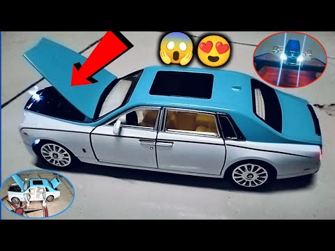 RR rolls Royce die🔥 cast metal car😱🔥😍 unboxing toy video light and ...