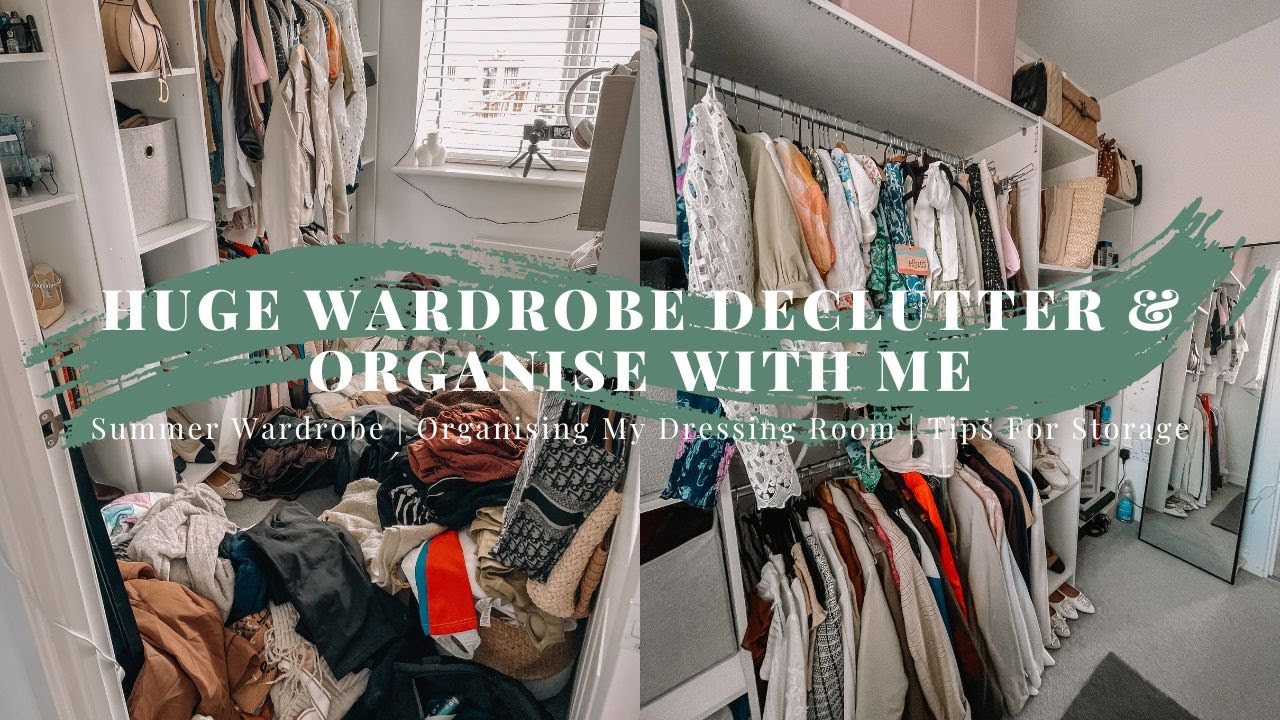 EXTREME Wardrobe Declutter & Organise With Me - Dressing Room Clear Out - YouTube
