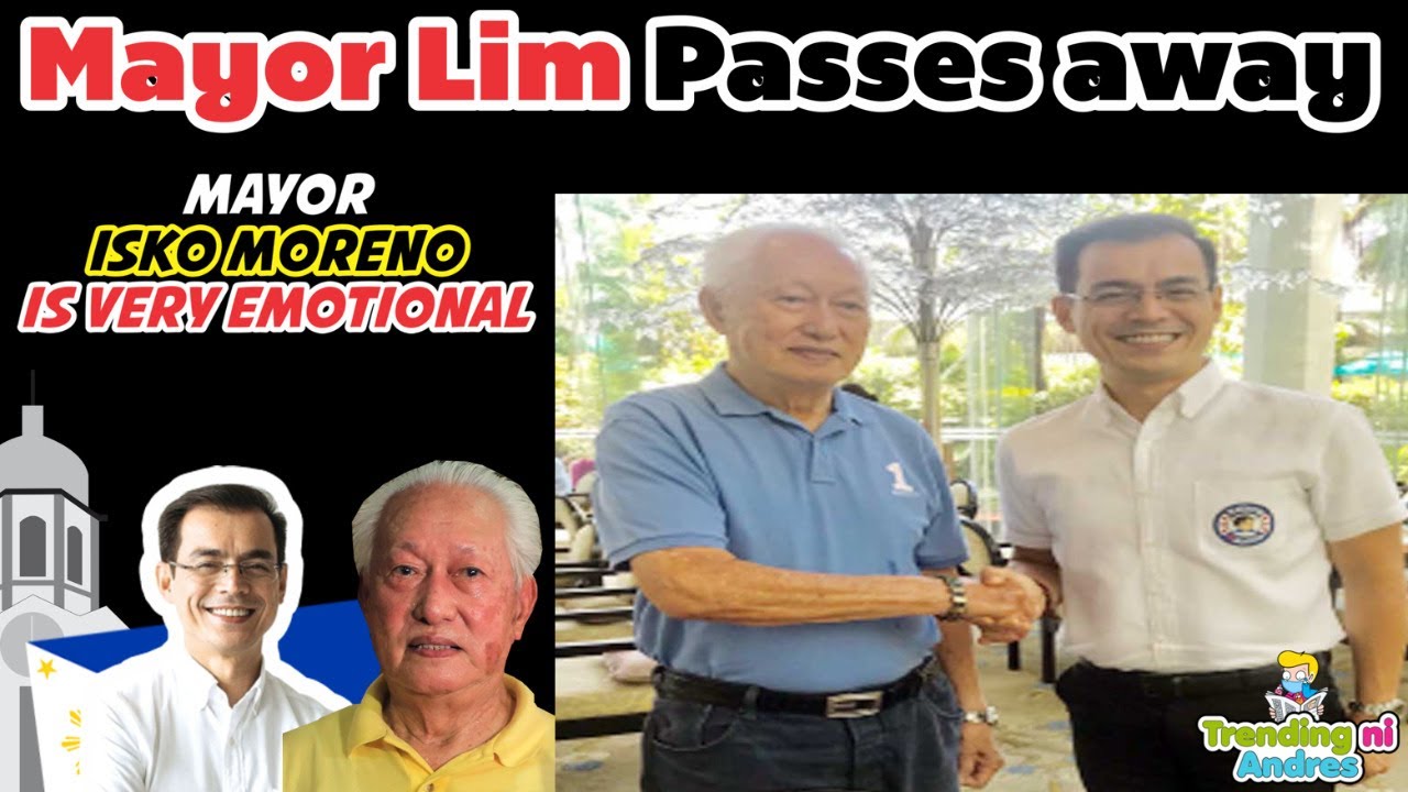Emotional Mayor Isko anonounces that Mayor Lim has passed away - YouTube