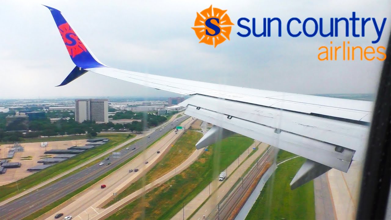 Sun Country Airlines Boeing 737-800 Landing in Dallas/Fort Worth (DFW ...