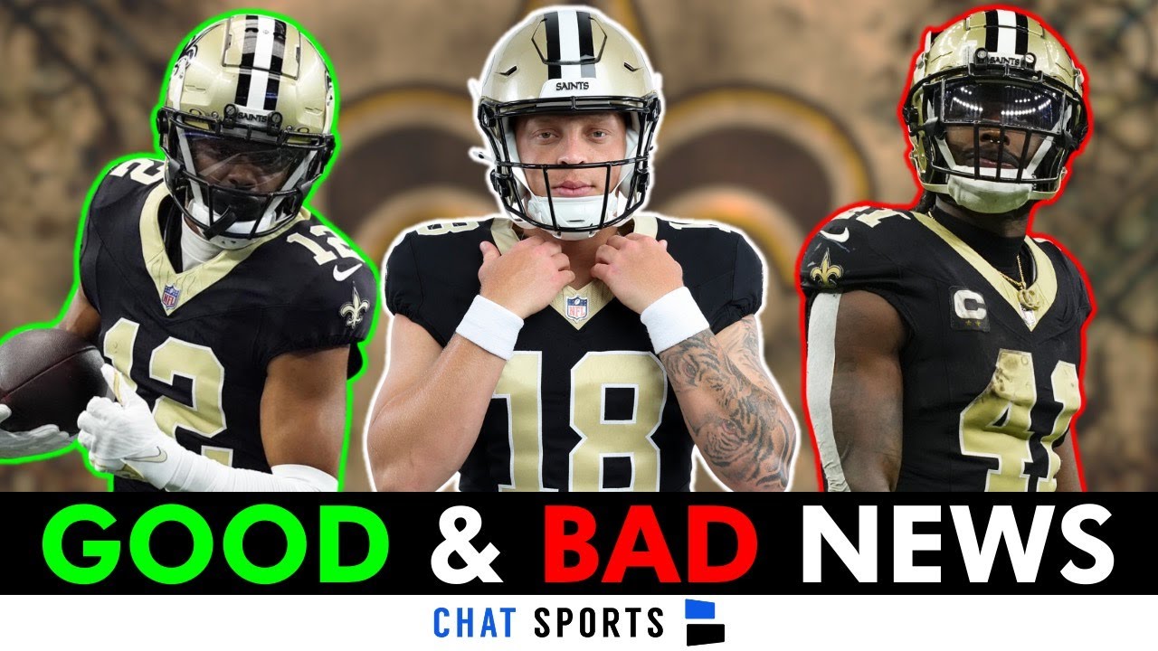 Saints Get GOOD & BAD News On Alvin Kamara, Chris Olave, Derek Carr ...