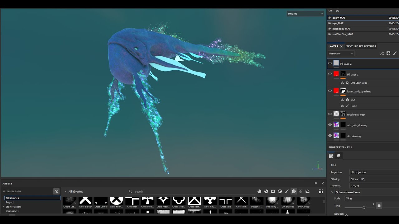 Beginner Series: Texturing a Creature in Substance Painter - Part 3 ...