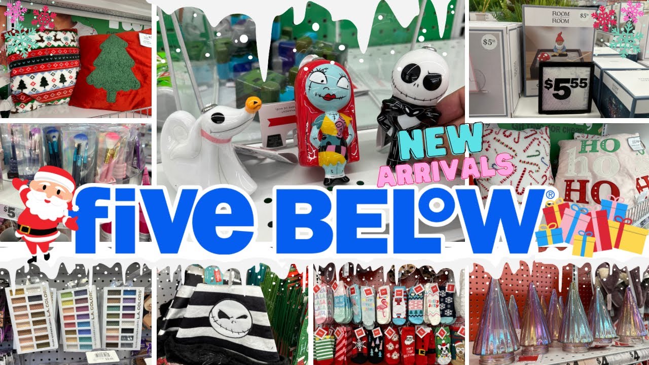 WOW Christmas Shopping At FIVE BELOW 🎄Christmas Decor and Gifts On A ...