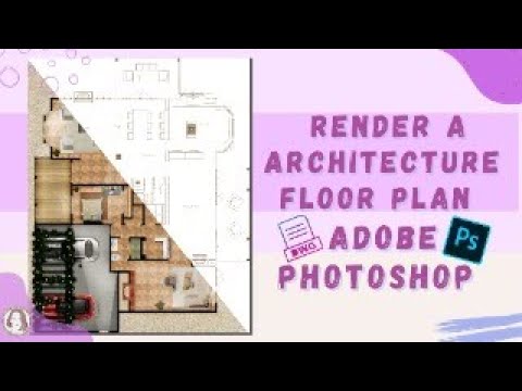 architectural floor plan rendering in photoshop tutorial step by step ...