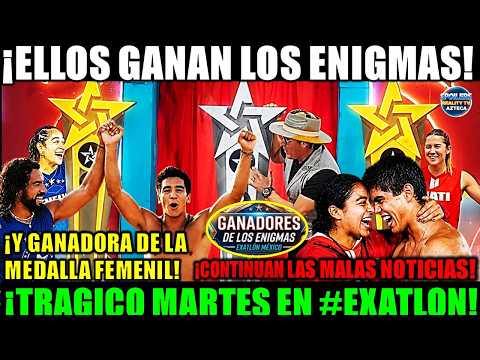 🚨😱🔥¡TRÁGICO MARTES EN #EXATLON! ELLOS GANAN LOS ENIGMAS Y ELLA ES LA GANDORA DE LA MEDALLA FEMENIL