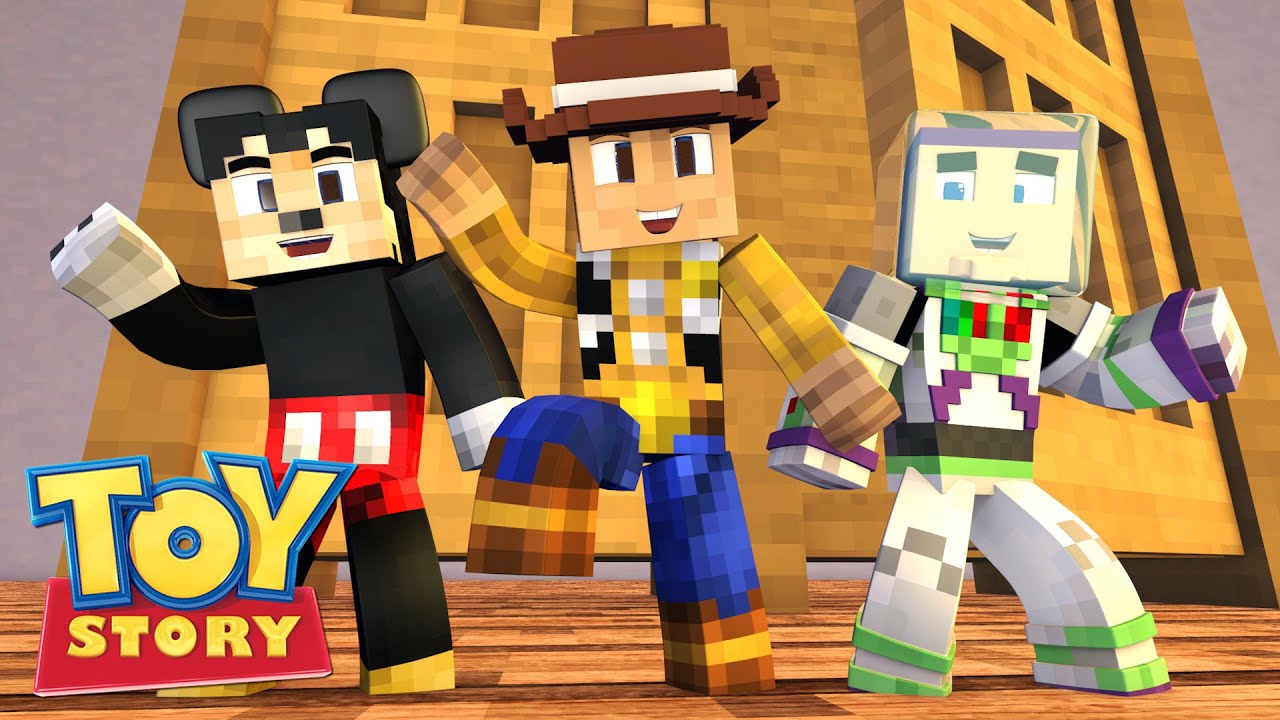 Minecraft : VIDA DE BRINQUEDO ( Toy Story) #1 - OI ! EU SOU O WOODY ...