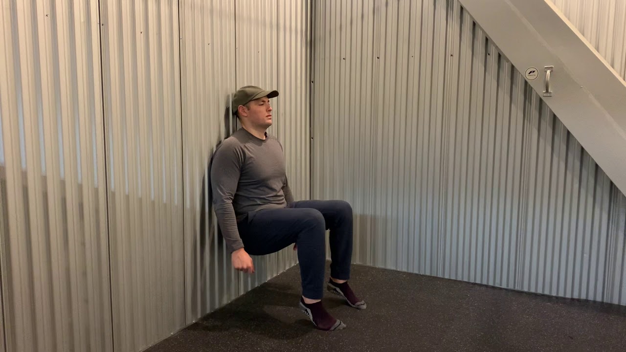 Heel Elevated Wall Sit - YouTube