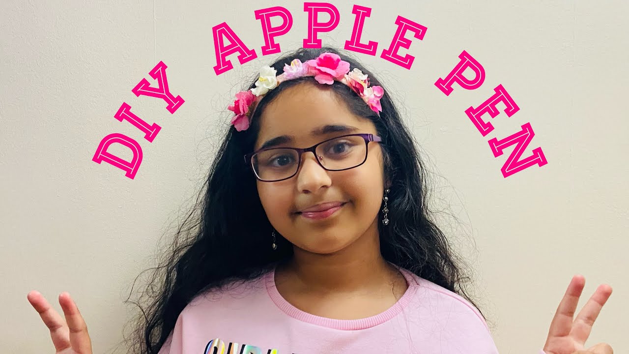 How to make apple pen | DIY apple pen - YouTube