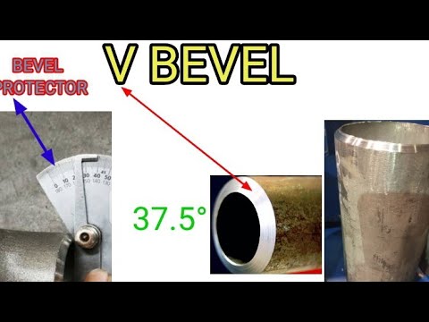 Pipe bevel 37.5 Degree | pipe bevel formula | pipe ko bevel lagane ka ...