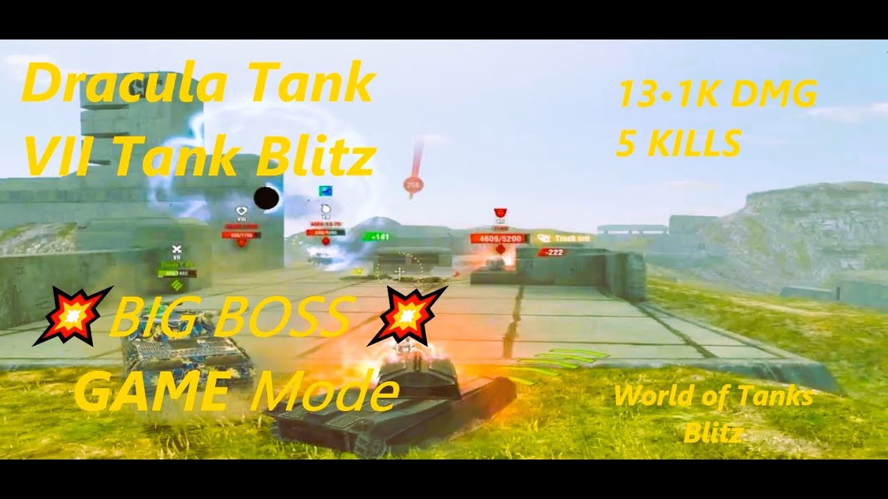 Dracula Tank VII Tank Blitz💥 BIG BOSS Mode 💥 Gameplay in World of Tanks ...