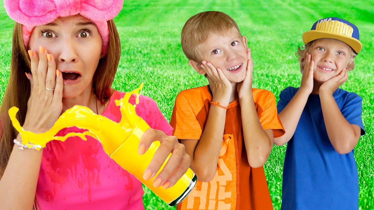 Tim and Essy have fun playing ball | Sorry Excuse me Kids Song - YouTube