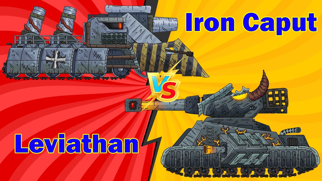 Iron Caput Vs Leviathan - Cartoons About Tanks - YouTube