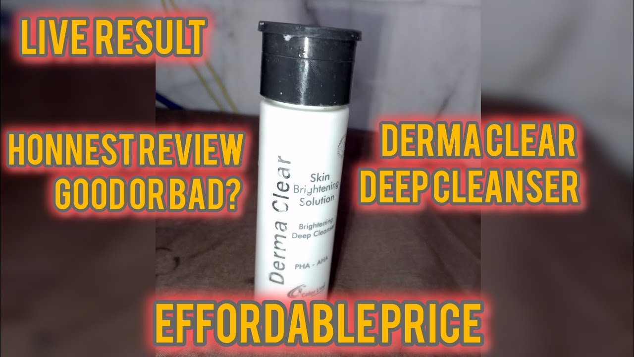 Skin Cleanser Is most important Step||Derma Clear Deep Cleanser||Work ...