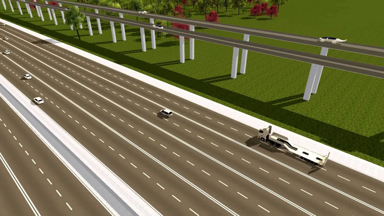 Classic 16 Lane Highway and 2 lane Acabion Elevated Track - YouTube