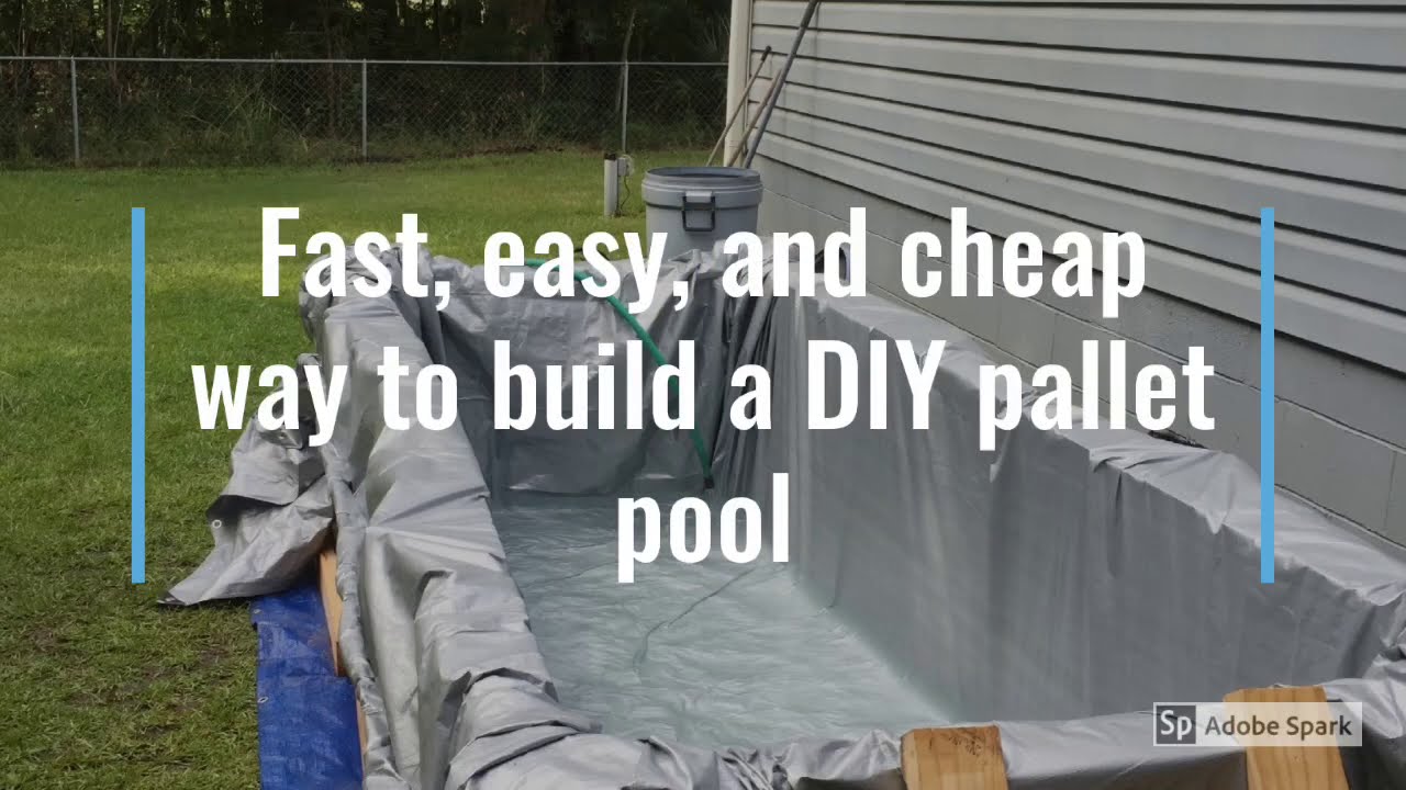How to build your own swimming pool out of pallets for less than $40 ...