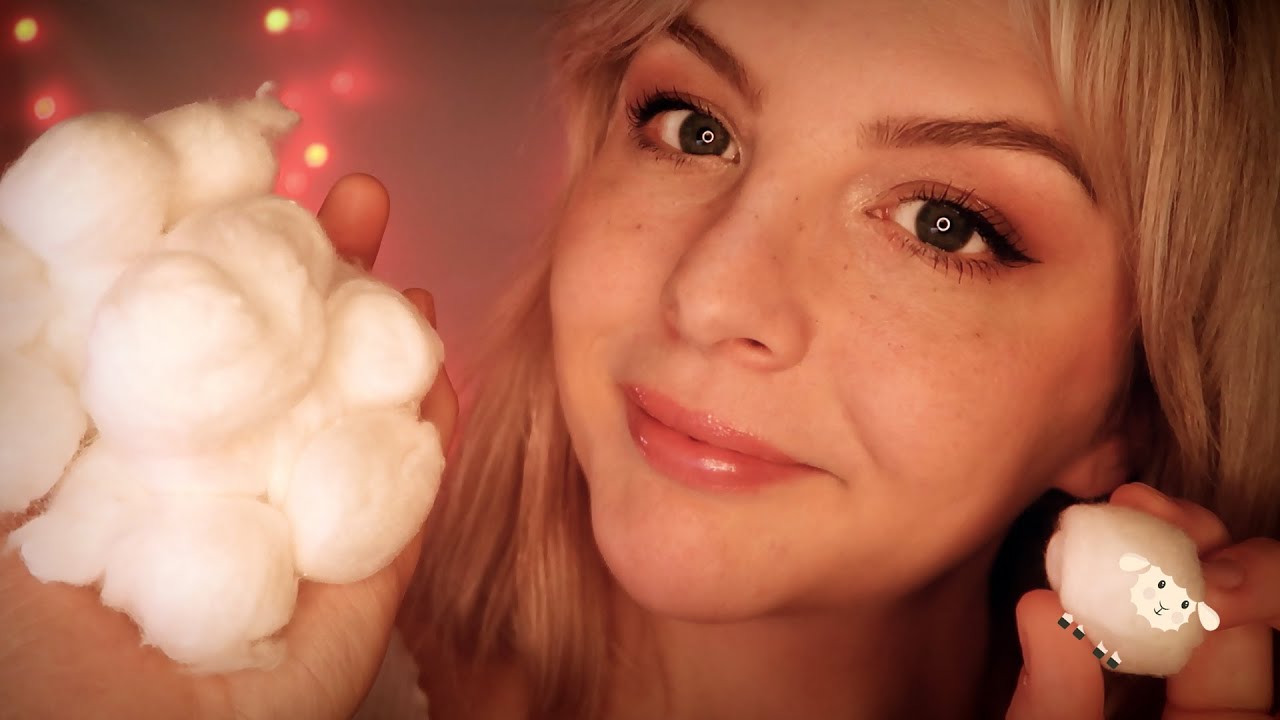 🐑 💤 Counting Sheep for Sleep ASMR 💤🐑 - Mic brushing, hand movements ...