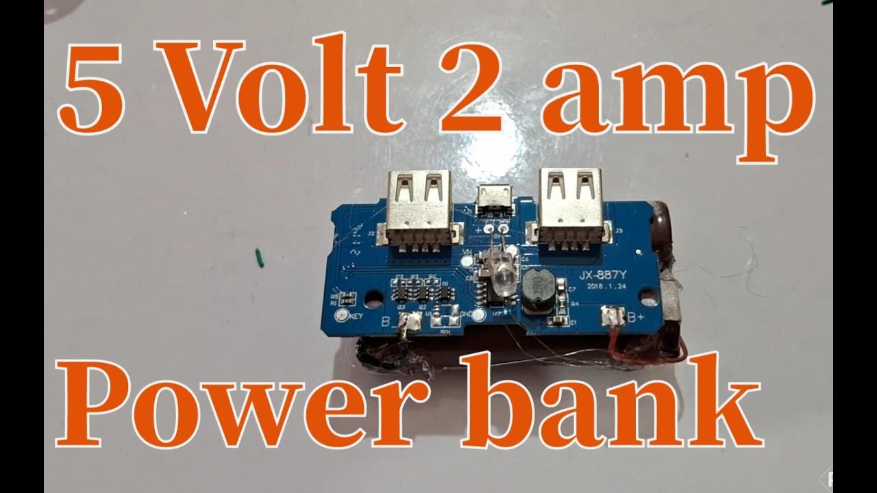 How to make 5 volt 2 amp Compact Power bank | पावर बैंक कैसे बनाते है ...