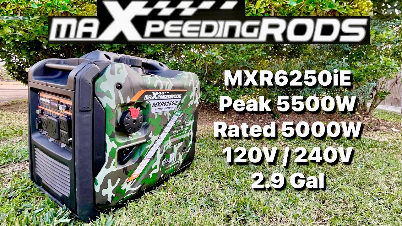 MAXPEEDINGRODS MXR6250iE | Peak 5500W, Rated 5000W, Portable Inverter ...