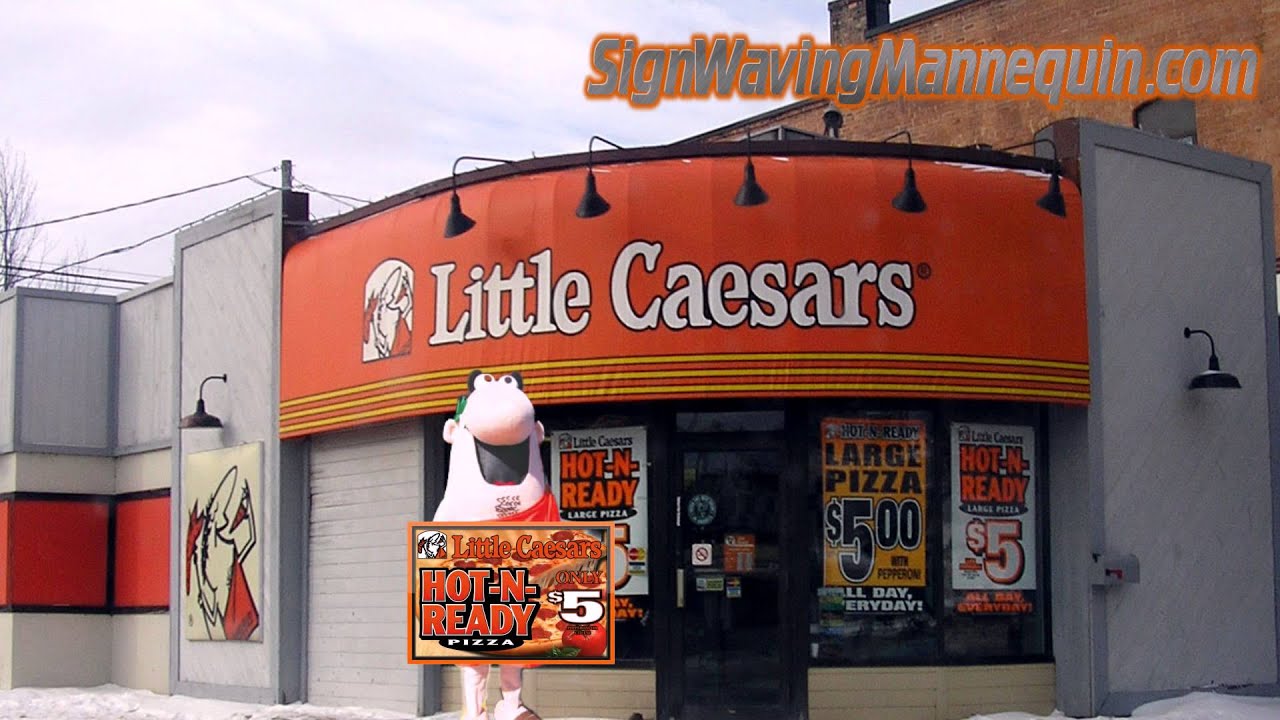 Little Caesars SignWavingMannequin.com sign waver robot in the Little ...