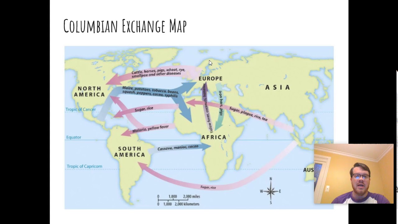 Columbian Exchange Diseases Map