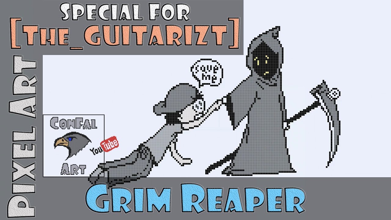 [Pixel Art] Grim Reaper - Special for [The_GUITARIZT] - YouTube