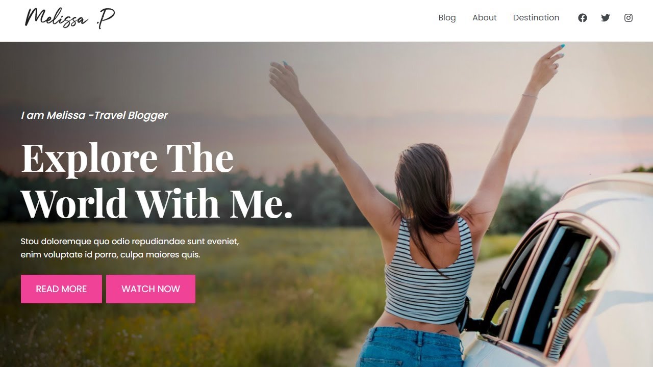WP Astra Travel Blog Template Demo || Astra WordPress Theme Demo - YouTube