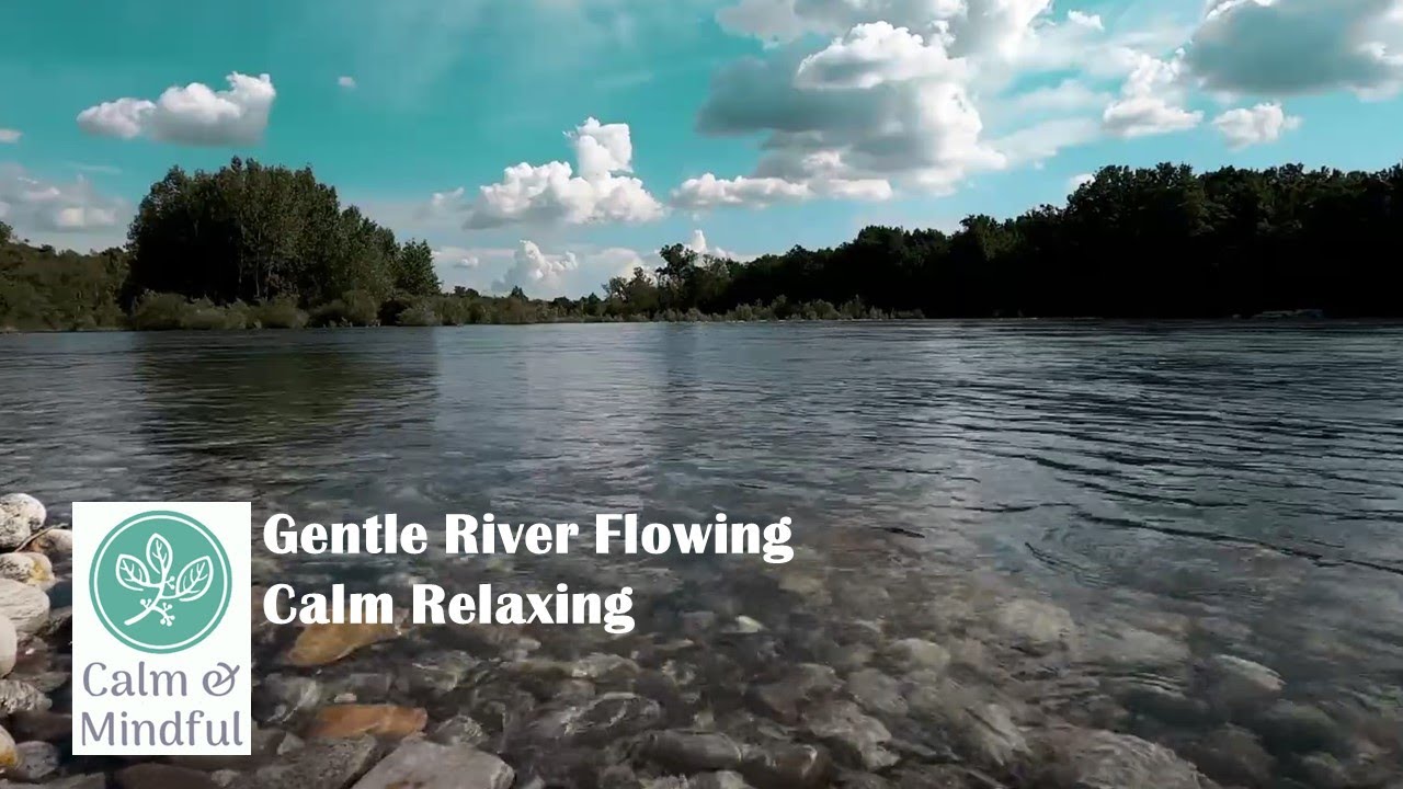 Gentle River Flowing Calm Relaxing - YouTube