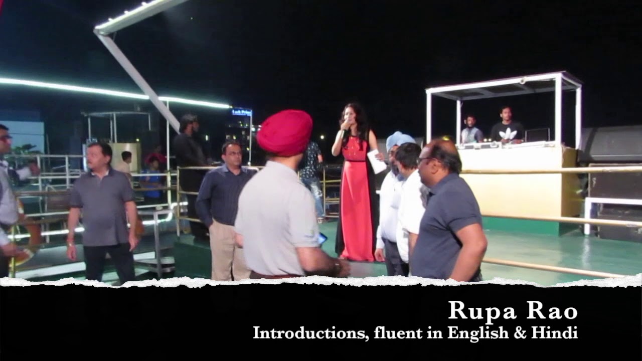 Rupa Rao Best Emcee, Anchor & Entertainer in Goa hosting at a Corporate ...