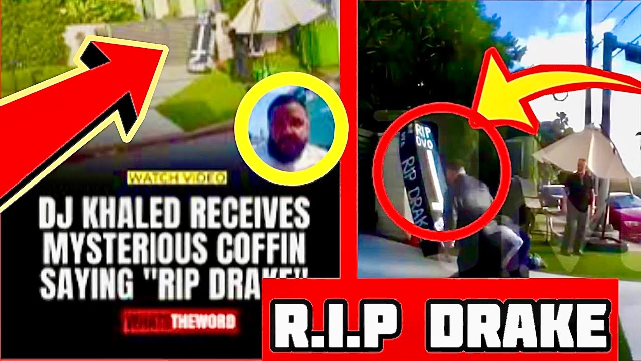 🚨LEAKED VIDEO! RIP Drake OVO Coffin Delivered to DJ Khaled Doorstep ...