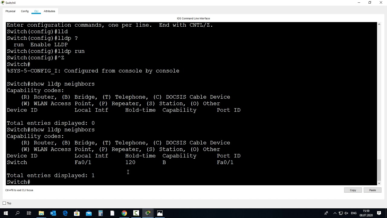 9 cdp and lldp config - YouTube