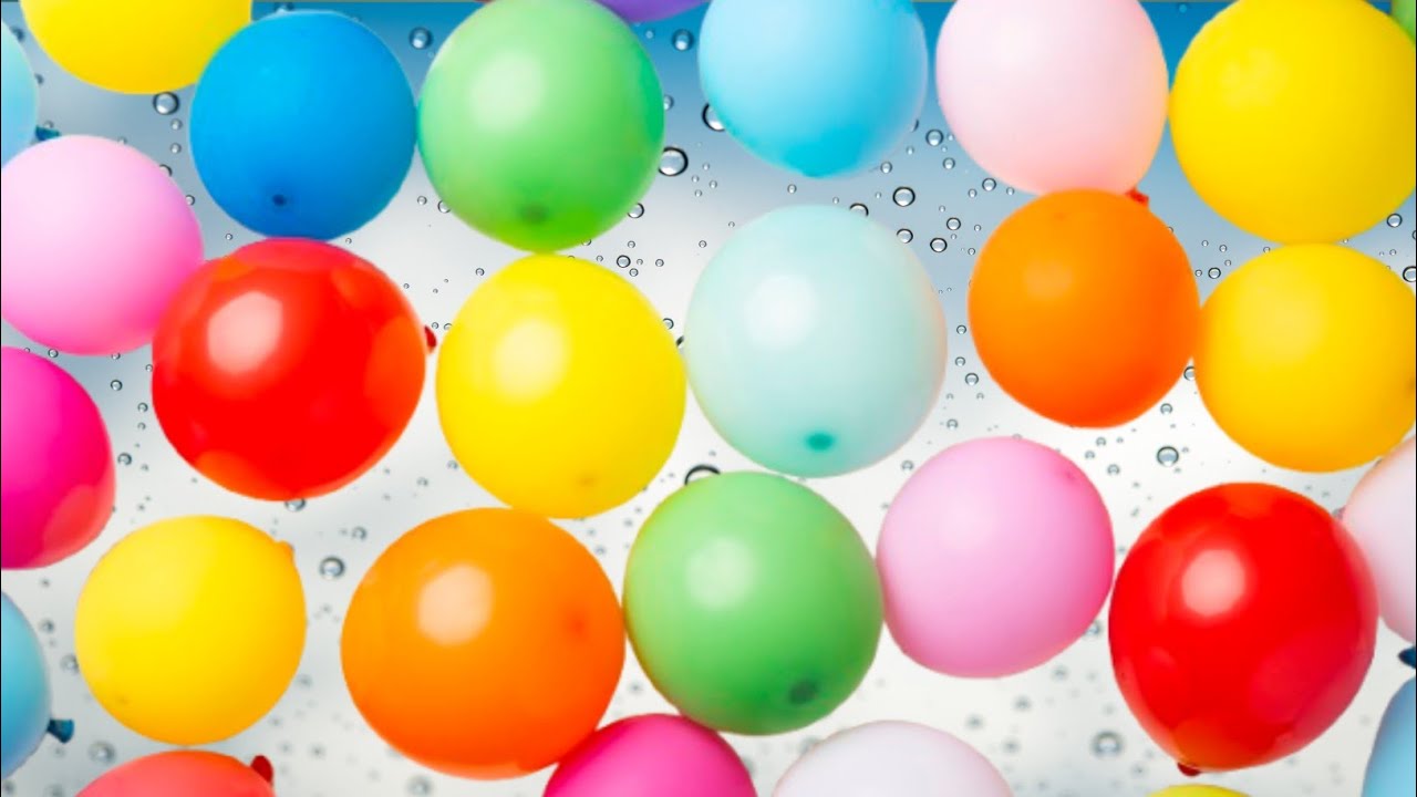 Colorful Water Balloon Squeeze & Pop - Slow Motion Explosion 🌈💦 - YouTube