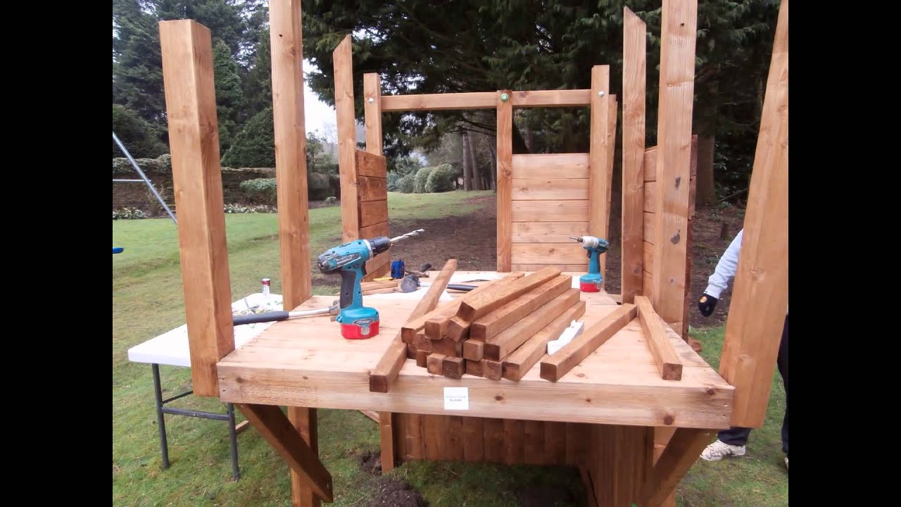 Dunster House Balcony Fort Climbing Frame - YouTube