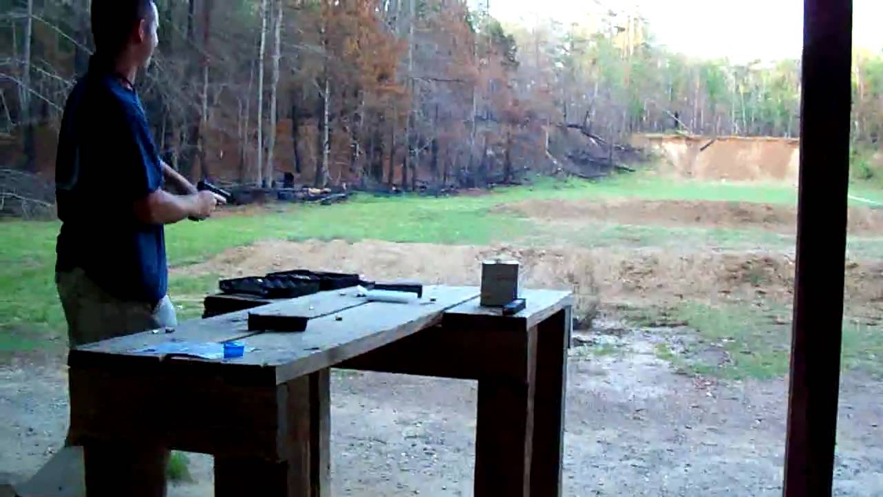 Bump Firing a Glock at the Range - YouTube
