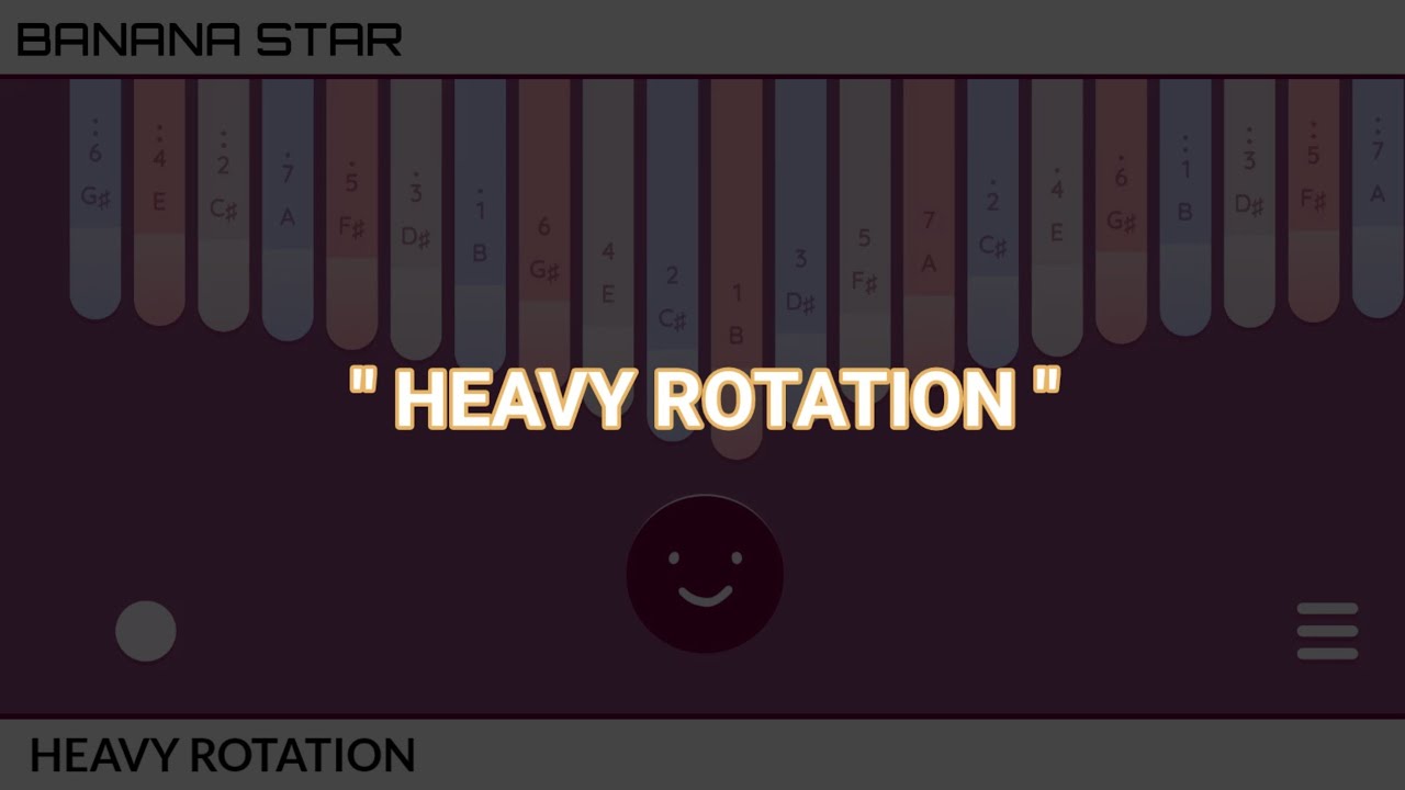 JKT48 - Heavy Rotation (Kalimba Cover) || Easy Tabs Keylimba app - YouTube
