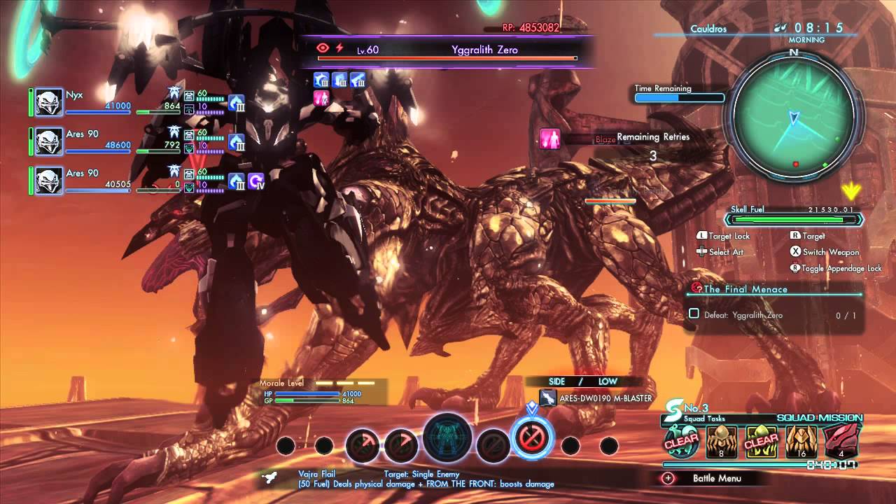 Xenoblade Chronicles X - Global Nemesis Yggralith Zero - YouTube